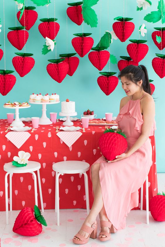 Passion fruits rouges - Rose Caramelle - Scénographie & ateliers créatifs